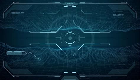 HUD Monitor Screen Target Aim Control Interface 46602510 Vector Art At Vecteezy