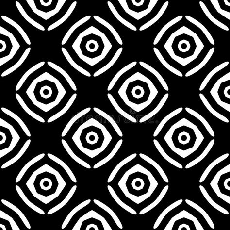 Black And White Seamless Pattern Geometrical Lining Stock Vector Illustration Of Halftone