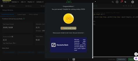 Geekstreak2024 Geekstreak2024 Deutschebank Codingchallenge Geeksforgeeks Problemoftheday