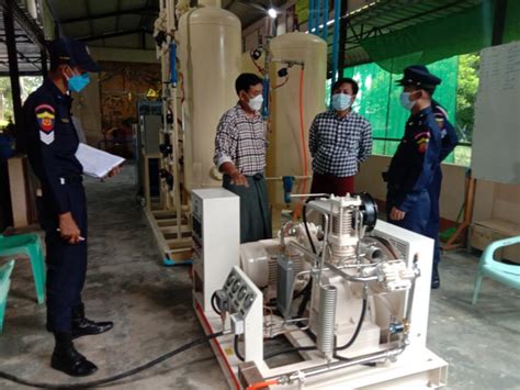 ဒေးဒရဲမြို့နယ် အောက်ဆီဂျင်ထုတ်စက်ရုံအား မီးဘေးလုံခြုံရေးဆိုင်ရာ အစီအမံများဆောက်ရွက်ထားရှိမှုမ