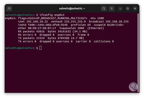 Comando Ifconfig Linux Ejemplos Solvetic