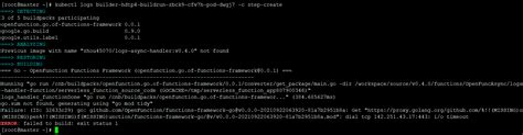 Function Build Failed For Poor Network Issue Openfunction Samples Github