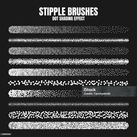 Stipple 흩뿌리기 브러시 잉크 드로잉 및 텍스처링 페이드 그라데이션 점묘 점착 그리기 점을 사용한 음영 처리 하프톤 붕괴 효과 백색 소음 거친 질감 벡터 일러스트 레이