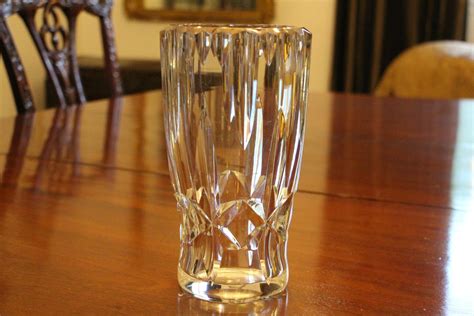 Baccarat Cut Clear Crystal Vase For Sale At 1stdibs