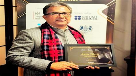 Bihars Industry And Tourism Minister Nitish Mishra Honoured In London