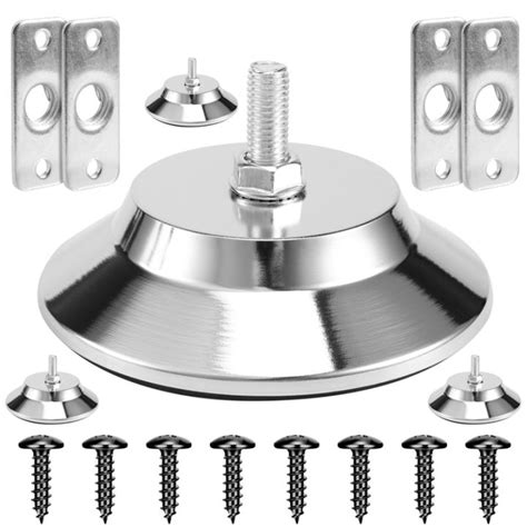 4 Pcs Billiard Pool Table Leg Levelers 5 Inch Metal Game Table Leg Levelers Heavy Duty Leveling