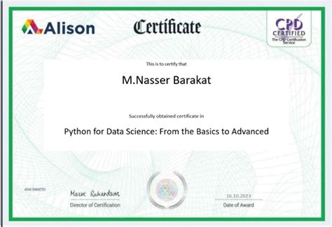Pythonfordatascience Alisoncertified Continuouslearning Mnasser B