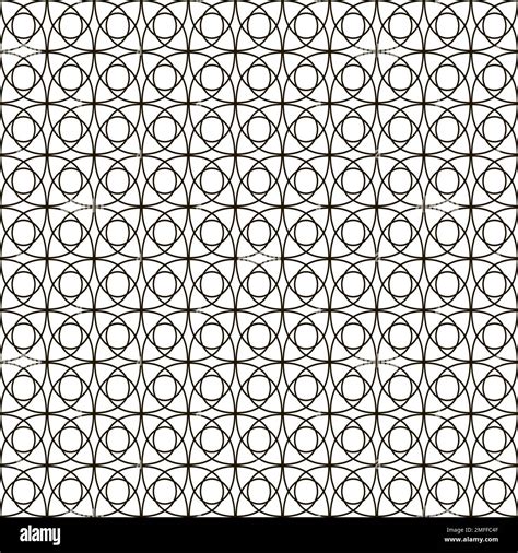 Abstract Black And White Geometric Seamless Pattern Stock Vector Image