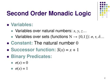 Ppt Second Order Monadic Theory Of One Successor Powerpoint