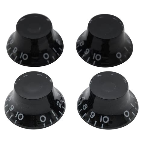 Lp Les Paul Guitar Knob Control B Stock Black Top Hat Tone Volume Knob