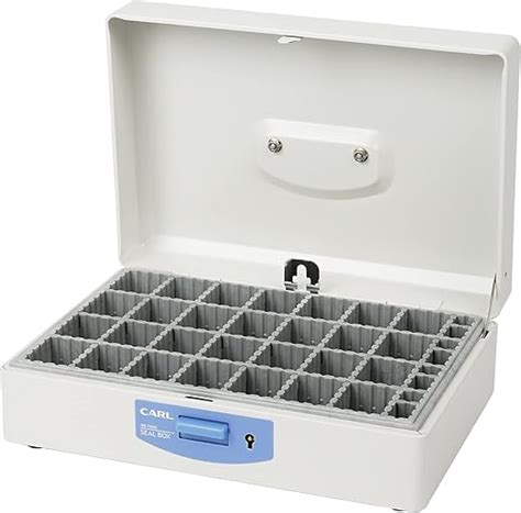 Amazon カール事務器 印鑑ケース スチール印箱 特2 科目印収納数196個 Sb 7005 印鑑ケース・印箱 文房具・オフィス用品