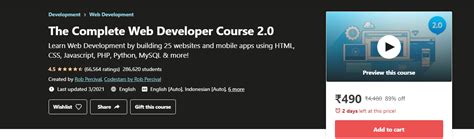 36 Best Courses For Web Designing And Development Free Paid