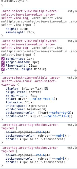 Select Options配置tagprops在部分情况下，tag Color的样式优先级低于multiple中color的优先级