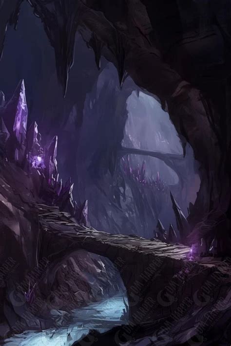 The Underdark Out Of The Abyss Fantasy Landscape Scenery Castle