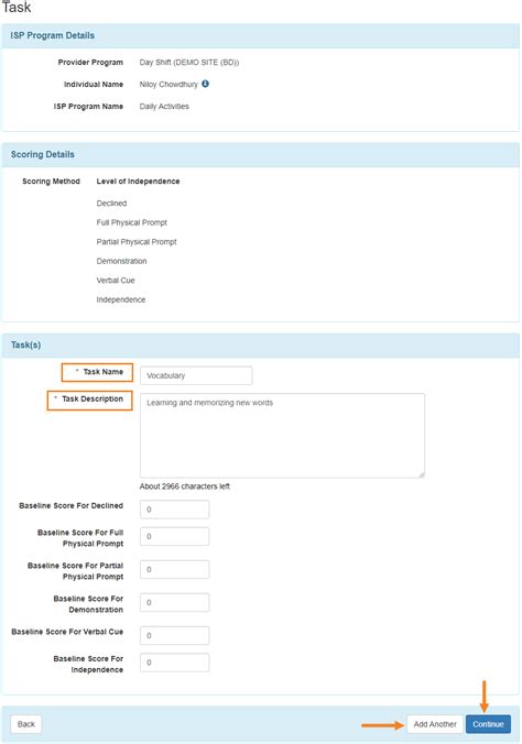 Create ISP Program Therap Global