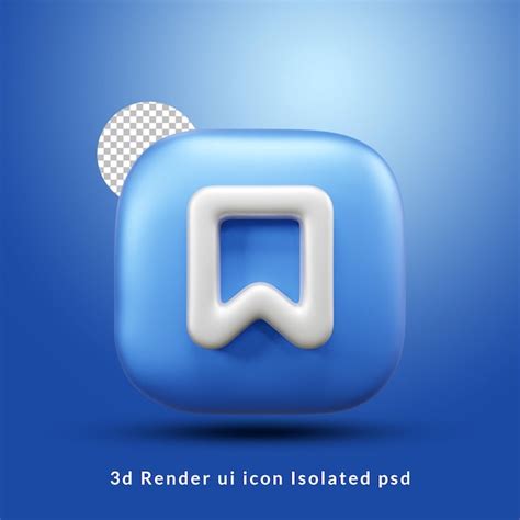 Premium Psd 3d Save Ui Icon Isolated
