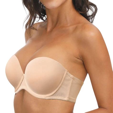 Strapless Push Up Bra With Convertible Straps
