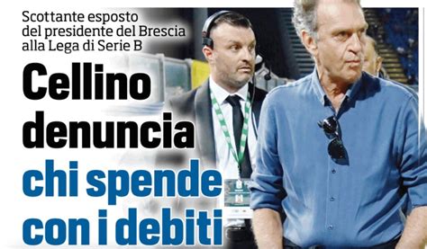 Serie B Massimo Cellino Ancora Contro La Sampdoria Ma Perché