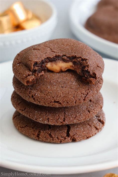 Chocolate Rolo Cookies Simply Home Cooked