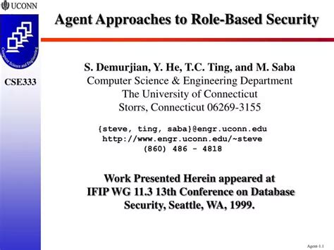 Ppt Agent Approaches To Role Based Security Powerpoint Presentation Free Download Id1208817