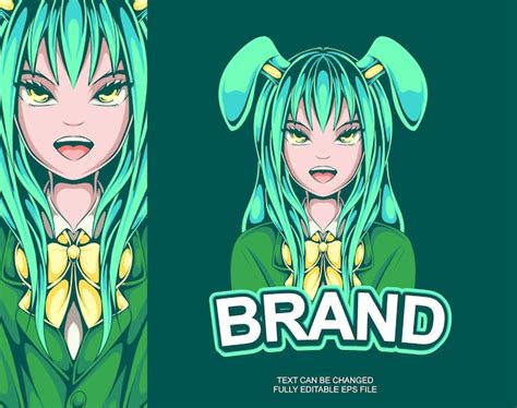 Premium Vector Anime Logo Design Template