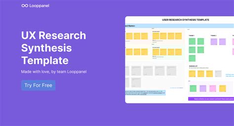 Looppanel Ux Research Synthesis Template Figma