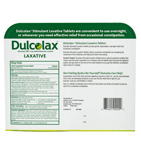 Dulcolax Laxative 200 Tablets Bunnydepot