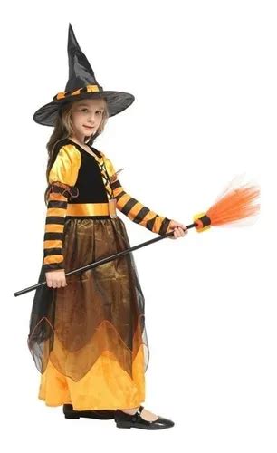 Disfraz Bruja Niña Halloween Cosplay Brujita Cuotas Sin Interés