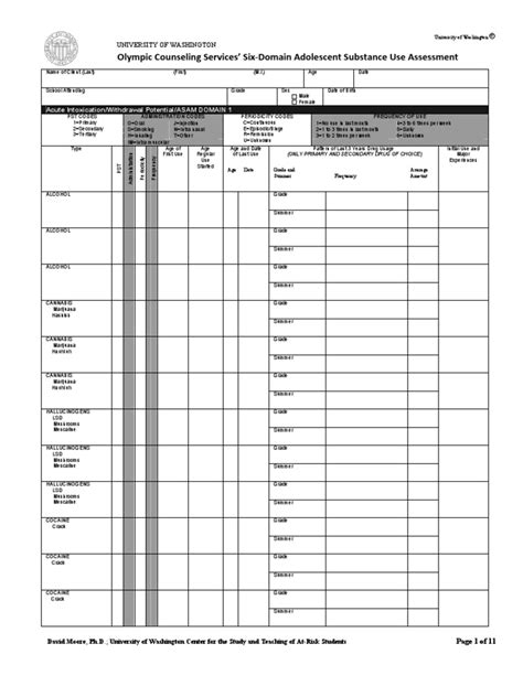 Asam Treatment Plan Template