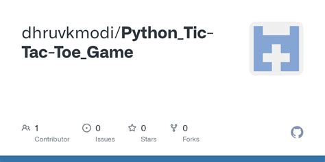 GitHub Dhruvkmodi Python Tic Tac Toe Game