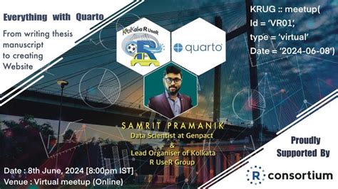 Kolkata R User Group On Linkedin Everything With Quarto By Samrit