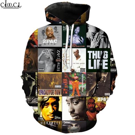 Hx Rapper Tupac Amaru Shakur 2pac 후드 남성 여성 스웨터 3d 프린트 패션 하라주쿠 캐주얼 후드