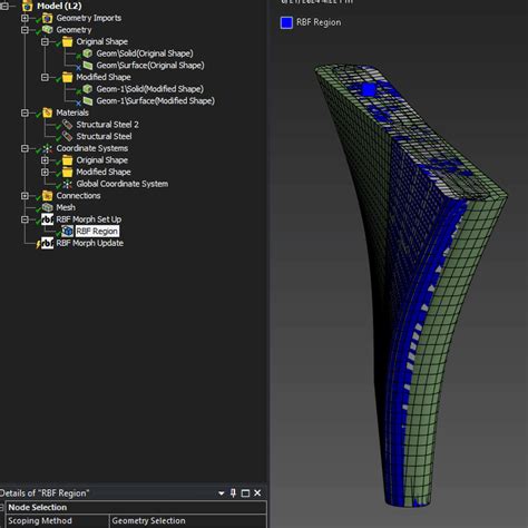 RBF Morph A Journey Of Morphing An Existing Ansys Mechanical Mesh Into A Target Geometry PADT