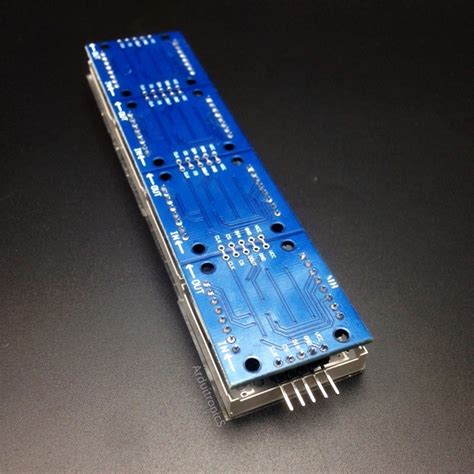 เหลืองอมเขียว Led Matrix Driver Max7219 Ic Driver Module Led Dot Matrix 8x8 ขนาด 32mm X 32mm 4