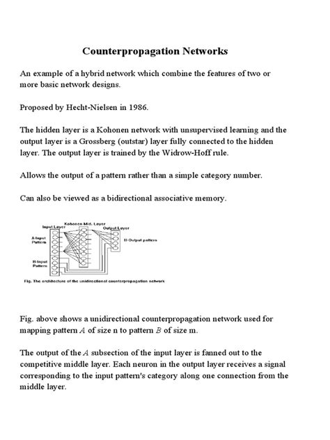 Counterpropagation Networks Download Free Pdf Applied Mathematics Computer Programming