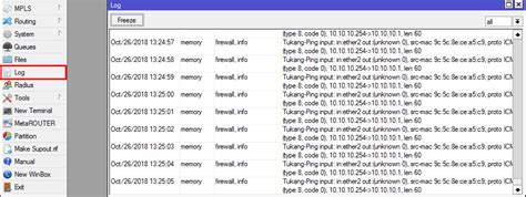 Firewall Logging Di Router Mikrotik