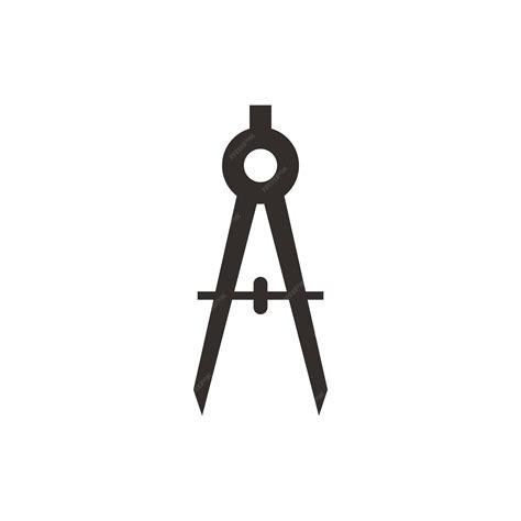 Premium Vector Divider Architecture Compass Icon Vector Template