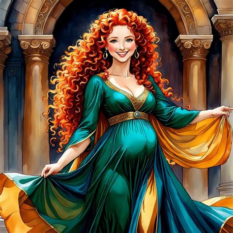 Cute Pregnant Merida From Brave Cute Pregnant Merida From
