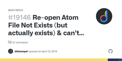 Re Open Atom File Not Exists But Actually Exists And Cant Reopen
