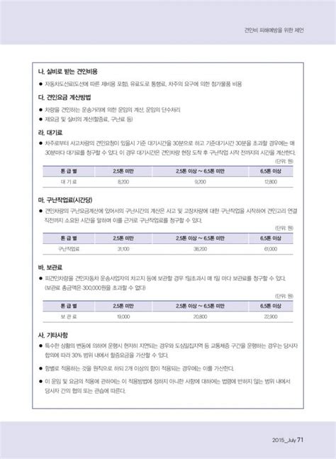 월간 손해보험 2015년 07월호 발췌 견인비 피해예방을 위한 제언 한국손해사정사회 소비자마당 칼럼 논문