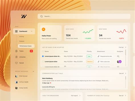 Glassmorphism Dashboard Ui Design By Leon Abramovic On Dribbble