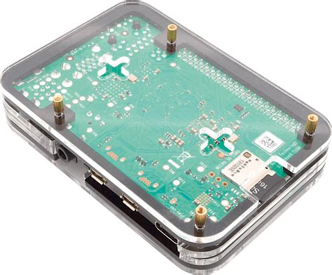 RPI CASE STACKSL Case For Raspberry Pi Stackable Transparent Black Slim Ve At Reichelt