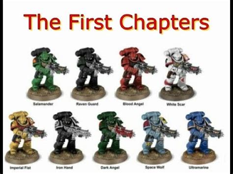 The First Space Marine Chapters Youtube