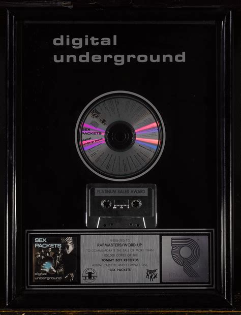 “sex Packets Platinum Record Plaque The Art And Influence Of Hip Hop