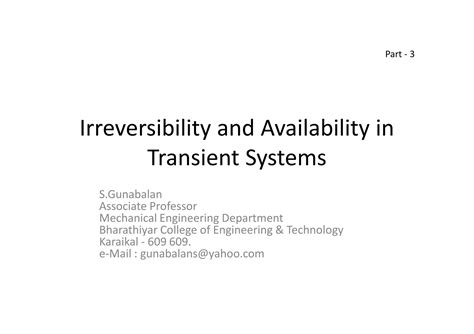 03 Part3 Availability Irreversibility Pdf