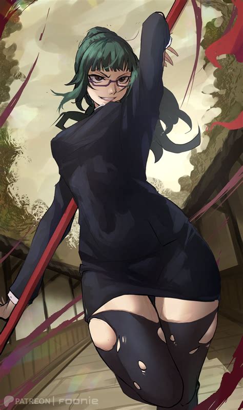 Zen In Maki Jujutsu Kaisen Drawn By Funi Xd Danbooru