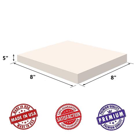 Upholstery Visco Memory Foam Square Sheet 3 5 Lb High Density Luxury