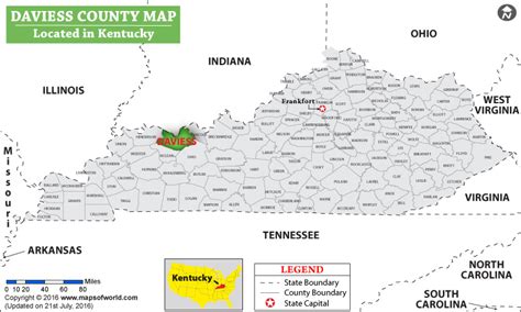 Daviess County Ky Map Mapsofworld