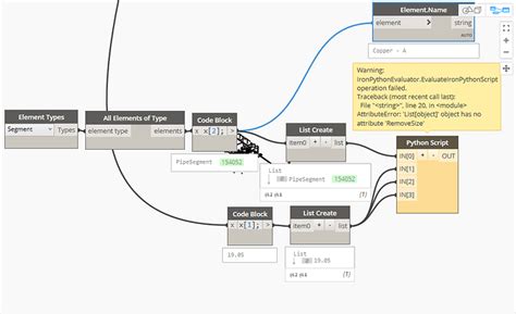Add Sizes To A Pipe Segment Revit Dynamo