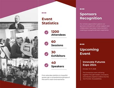 Post Event Follow Up Brochure Template Venngage